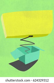 3,356 Jump out of box surprise Images, Stock Photos & Vectors ...