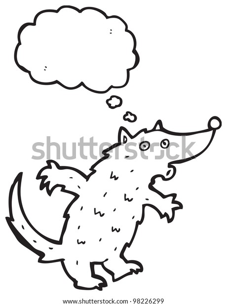 Surprised Wolf Cartoon Stock Illustration 98226299 | Shutterstock