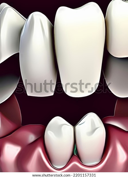 Surreal Conceptual Illustration Teeth Dentures Artistic Stock ...
