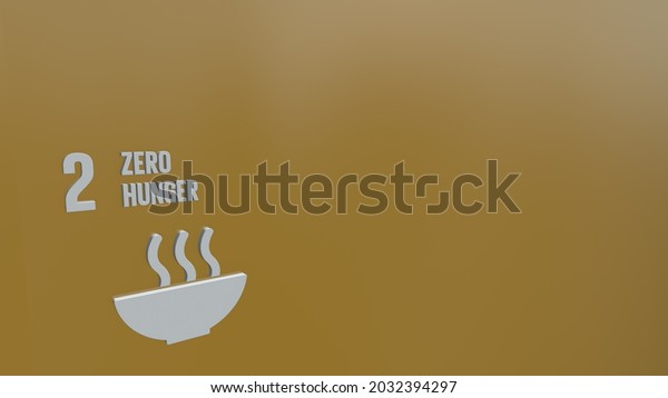 Sustainable Development Goal 2 Zero Hunger Stock Illustration ...