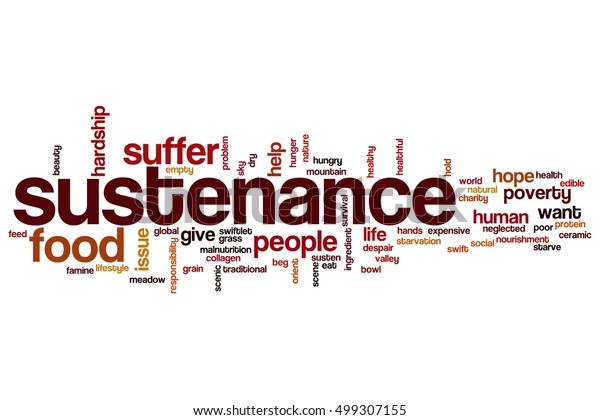 Sustenance Word Cloud Concept Stock Illustration 499307155 | Shutterstock