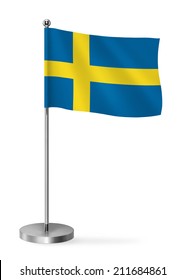 Sweden Flag Table Flag Stock Illustration 211684861 | Shutterstock
