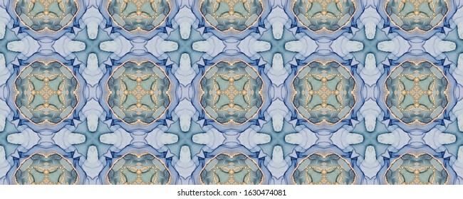 Swedish Scroll Ceramic Borderless Arabic Leaf Stock Illustration ...