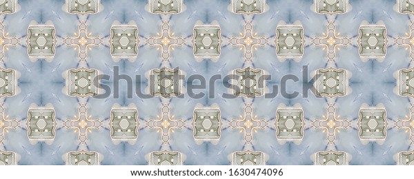 Swedish Scroll Ceramic Borderless Arabic Leaf Stock Illustration ...
