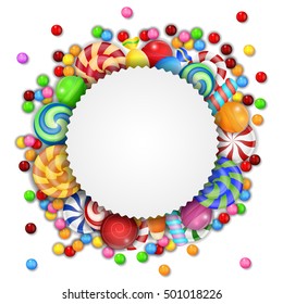 Sweets Background Frame Candiesvector Stock Vector (Royalty Free) 355632431 Sweets Background Frame Candiesvector Stock Vector (Royalty Free) 355632431
