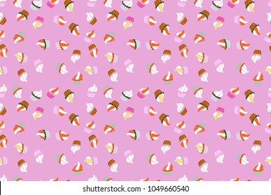 Sweets Background Design Seamless Pattern Sweet Stock Illustration ...