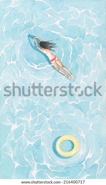 Watercolor swimming pool : 7 163 images, photos et images vectorielles ...
