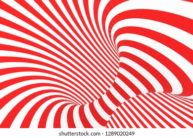 Swirl Optical 3d Illusion Raster Illustration Stock Illustration ...
