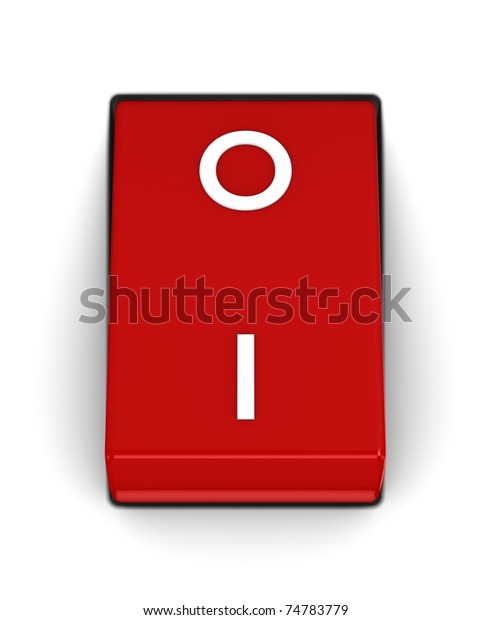 Switch Off Position On White Background Stock Illustration 74783779 ...