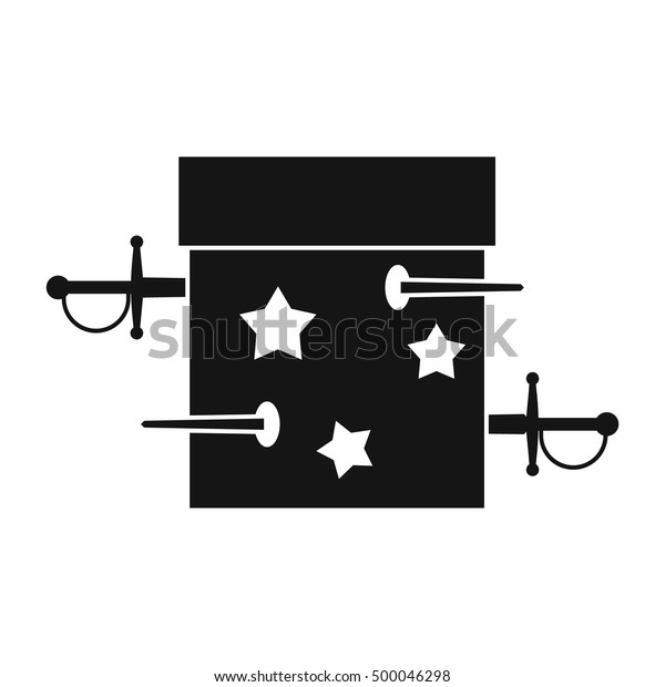 Sword Box Illusion Icon Simple Style Stock Illustration 500046298 ...