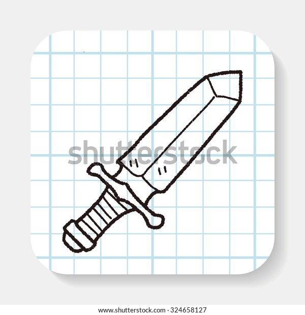 Sword Doodle Stock Illustration 324658127 | Shutterstock
