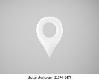 Symbol Balloon Map White On White Stock Illustration 2139446479 ...
