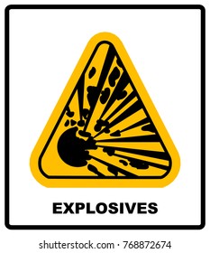 Symbol Explosion Triangle 스톡 일러스트 768872674 | Shutterstock