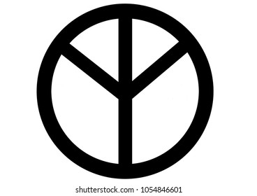 Symbol Peace Old Version 库存插图 1054846601 | Shutterstock