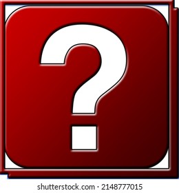 Symbol Question Mark White Background Stock Illustration 2148777015 ...