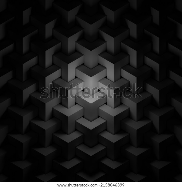 Symmetrical Abstract Background 3dillustration Render Stock ...