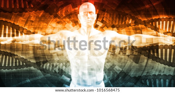 System Engineering Futuristic Concept Art 3d Stock Illustration ...