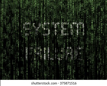 Klingon Quotes Piqad Font Matrix Style Stock Illustration 228399508