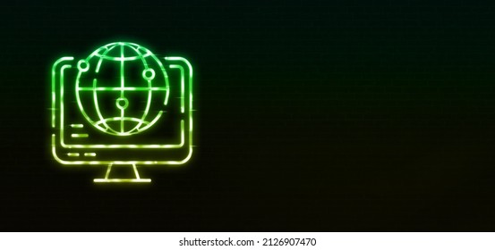 System Process Training Icon Neon Style Stock Illustration 2126907470 ...