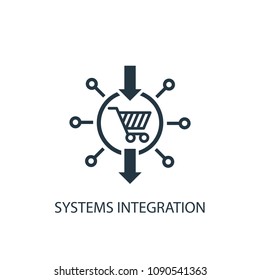 Systems Integration Icon Logo Element Illustration Stock Illustration ...