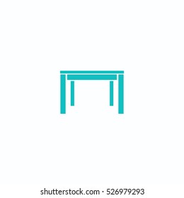 Table Icon On White Background Stock Illustration 526979293 | Shutterstock