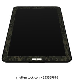 Tablet Computer Coloring Hacks Isolated White Stock Illustration ...