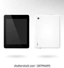 Tablet Front Backside Vector Illustration Stock Vector (Royalty Free ...