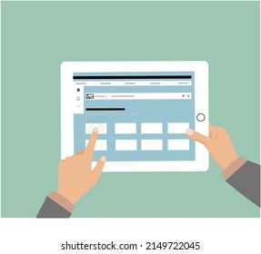 Tablet Illustration Technology Drawing Stock Illustration 2149722045 ...