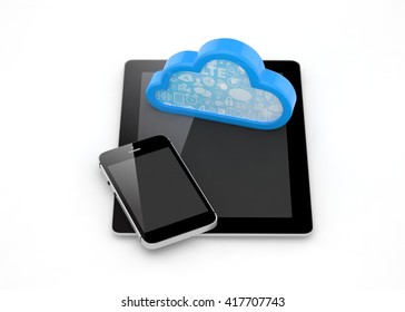 Phone Isometric Smartphone Cloud Storage Concept Stock Vector (Royalty Free) 1524858377