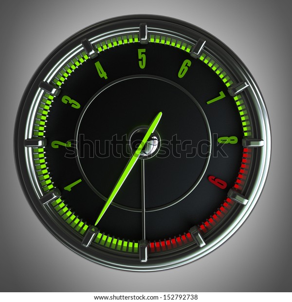 Tachometer High Resolution 3d Render Stock Illustration 152792738 ...