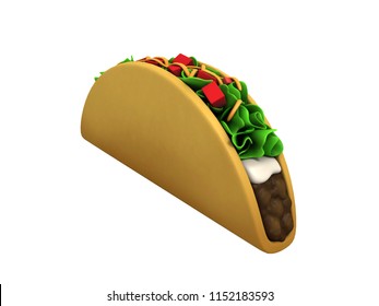 1,084 3d taco Images, Stock Photos & Vectors | Shutterstock