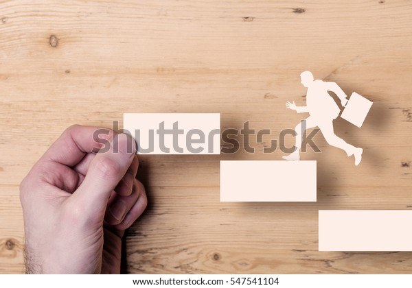 Take Next Steps Business Development Concept Stock Illustration 547541104