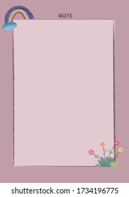 Take Note Cute Stock Illustration 1734196775