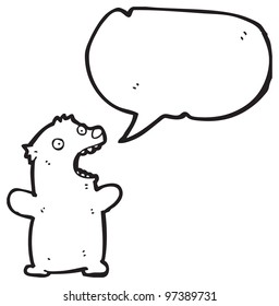 Talking Bear Cartoon Stock Illustration 97389731 | Shutterstock