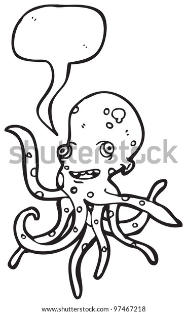 Talking Octopus Cartoon Stock Illustration 97467218 | Shutterstock
