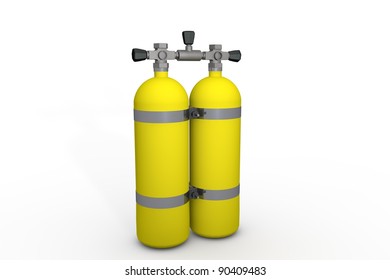 Scuba Vector Illustration Diving Equipment Vector Stock Vector (Royalty ...