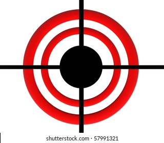 Stock vektor „Red Target Mark Crosshair Reticle Graphics“ (bez ...