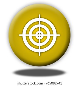 Target Button Isolated 3d Illustration Stock Illustration 765082741 ...