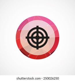 Target Circle Pink Triangle Background Icon Stock Illustration ...