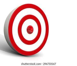 Target Circular Target On White Surface Stock Illustration 296733167 ...