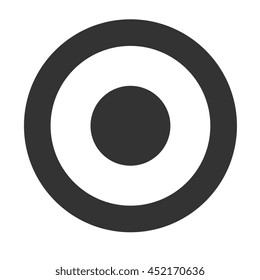 Target Icon Simple Flat Logo Target 스톡 벡터(로열티 프리) 450388066