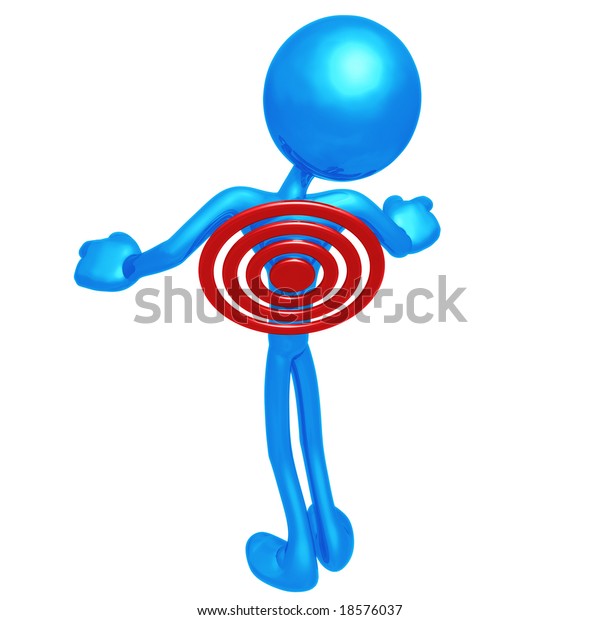 Target On Back Stock Illustration 18576037 | Shutterstock