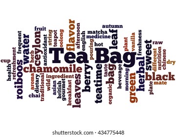 Tea Bag Word Cloud Concept On Stock Illustration 434775448 | Shutterstock