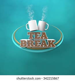 Tea Break 3d Stock Illustration 342215867 | Shutterstock