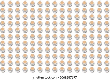 Tea Cup Texture Design White Colour Stock Illustration 2069287697 ...