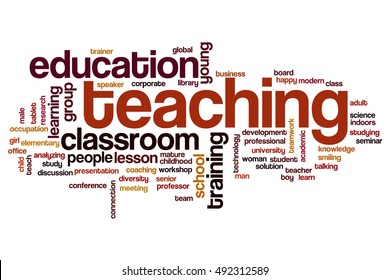 Teaching Word Cloud Concept 스톡 일러스트 492312589 | Shutterstock