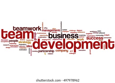 Team Development Word Cloud Concept Stock Illustration 497978962 ...
