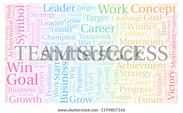 Team Success Word Cloud Stock Illustration 1194807166 | Shutterstock