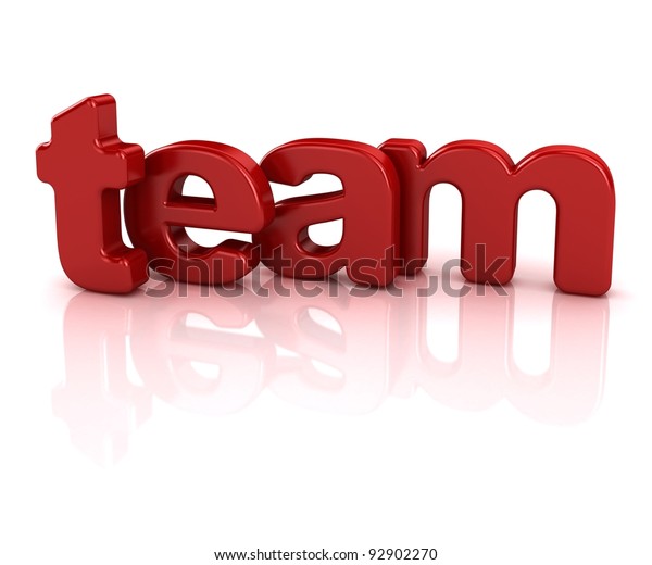 Team Text 3d Isolated Over White Stock Illustration 92902270 | Shutterstock