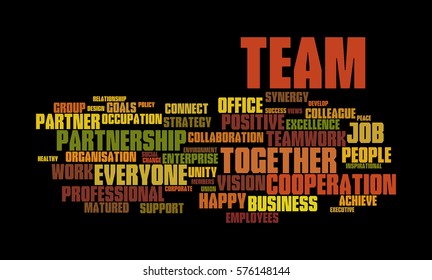 Team Word Cloud Stock Illustration 576148144 | Shutterstock